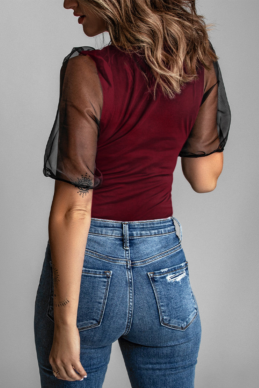 Mesh Puff Sleeve Top - The Perfect Touch SA